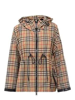 Burberry Checked Jacket - Beige