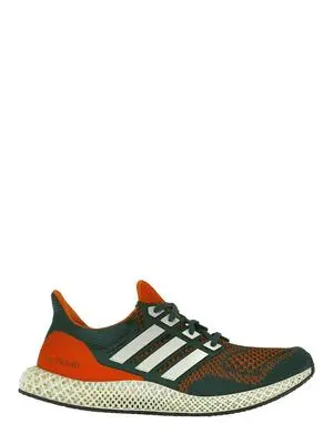 Adidas Ultra 4d Miami Hurricanes Sneakers - Collegiate Green/footwear White/collegiate Orange