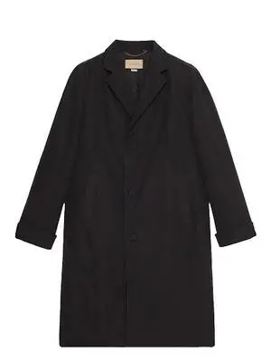 Gucci Cotton Poplin Coat - Black