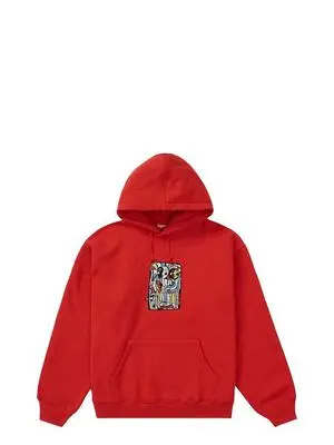 Supreme Neil Blender Mosaic Hooded Sweatshirt Burnt Red