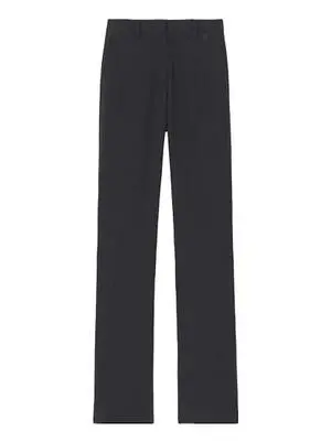 Burberry Tailored Wool Trousers - Black