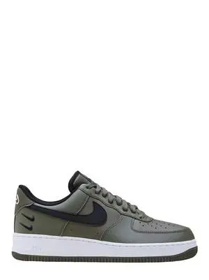 Nike Air Force 1 '07 Double Swoosh Sneakers - Olive/black/white
