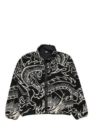 StÜssy Dragon Sherpa Jacket - Black