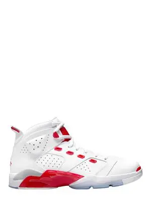 JORDAN 61723 Sneakers - White/varsity Red/metallic Silver