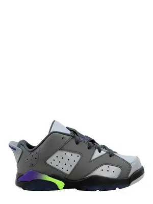 JORDAN 6 Retro Low Top Sneakers - Dark Grey/ultraviolet Wolf Grey Ghost Green