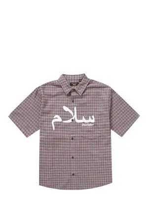 Supreme Undercover Short Sleeve Flannel Shirt - Grey Plaid