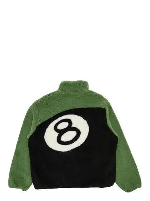 StÜssy 8 Ball Sherpa Reversible Jacket - Green