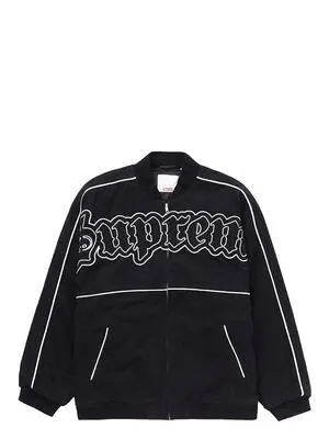 Supreme Twill Old English Varsity Jacket - Black