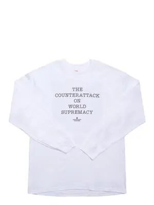Supreme Undercover/public Enemy Counterattack Long Sleeve Tee Shirt - White