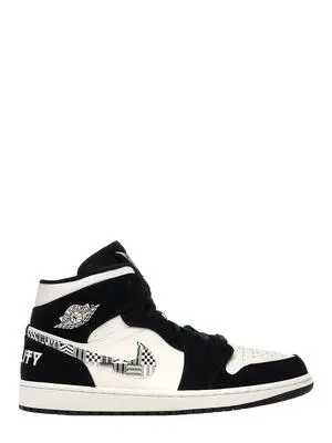 JORDAN Jordan 1 Mid Equality Sneakers Black/sail