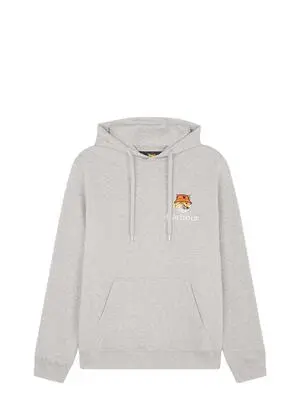 Maison Kitsuné Barbour X Fox Head Hoodie - Grey