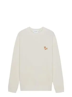 Maison Kitsuné Chillax Fox Patch Classic Sweatshirt - Ecru