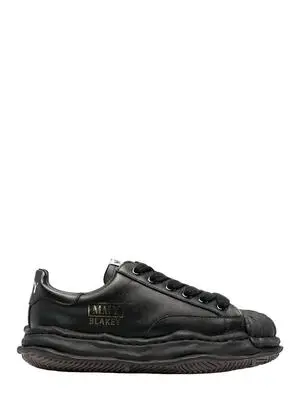 Mihara Yasuhiro Blakey Og Sole Leather Low Sneakers - Black