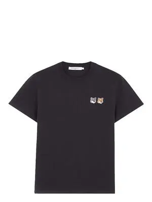 Maison Kitsuné Double Fox Head Patch Classic TeeShirt Anthracite