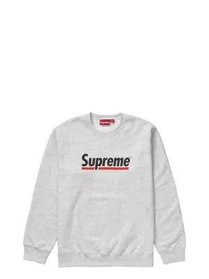 Supreme Underline Crewneck Sweatshirt - Ash Grey