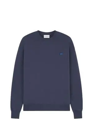 Maison Kitsuné Bold Fox Head Patch Sweatshirt - Ink Blue