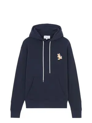 Maison Kitsuné Chillax Fox Patch Classic Hoodie - Navy Blue