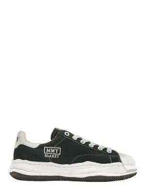 Mihara Yasuhiro Blakey OG Sole Embossed Leather Low Top Sneakers Black