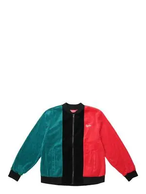 Supreme Velour Zip-up Jacket - Black
