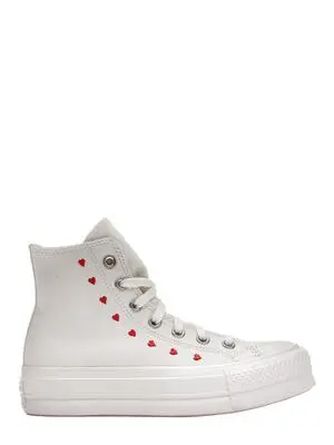 CONVERSE Chuck Taylor All Star Lift Hi - White/red/egret