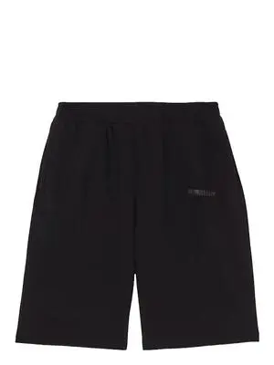 Burberry Logo Print Stretch Cotton Shorts - Black
