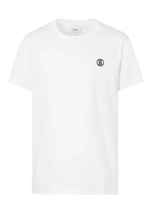 Burberry Monogram Motif Cotton T-shirt - White/black