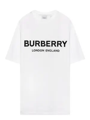 Burberry Logo Print T-shirt - White