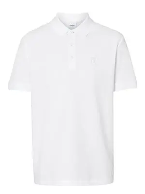 BURBERRY Logo Embroidered Polo Shirt