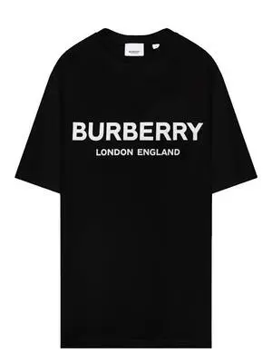 Burberry Logo Print T-shirt - Black