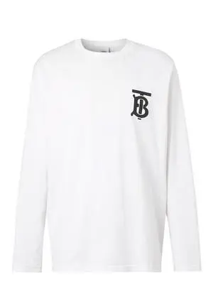 Burberry Monogram Motif Long Sleeve T-shirt - White