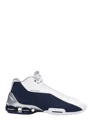 Nike Shox Bb4 - White/metallic Silver/midnight Navy Blue