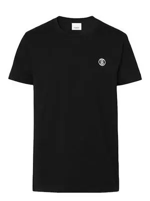 Burberry Monogram Motif Cotton T-shirt - Black/white