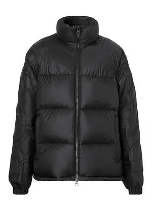 Burberry Logo Quilted Puffer Jacket - Black