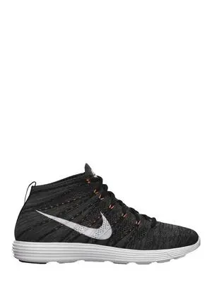 Nike Lunar Flyknit Chukka Sneakers - Midnight Fog/white/total Orange