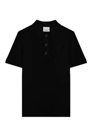 BURBERRY Monogram Motif Piqué Polo Shirt