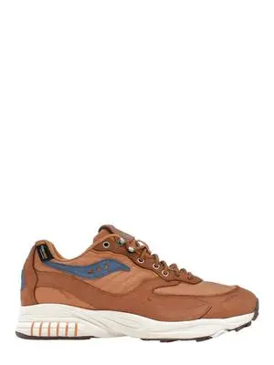 Saucony 3d Grid Hurricane Sneakers - Brown/rust/gobidesert