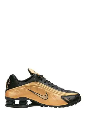 Nike Shox R4in Sneakers - Metallic Gold/black
