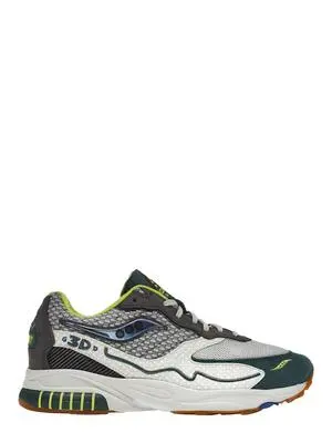 Saucony 3d Grid Hurricane Bodega Sneakers - Beige/grey/green