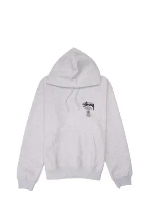 StÜssy World Tour Hoodie - Ash Heather