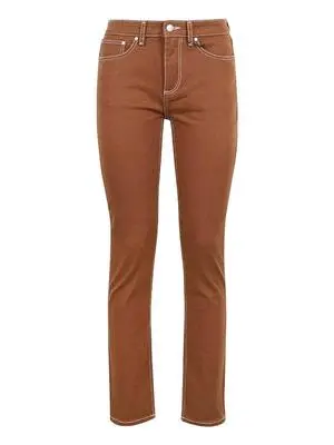 Burberry Mid-rise Skinny Jeans - Warm Walnut Brown