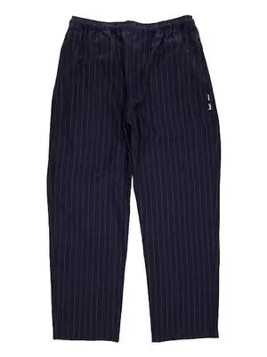 StÜssy X Cdg Pin Striped Beach Pant - Navy Blue