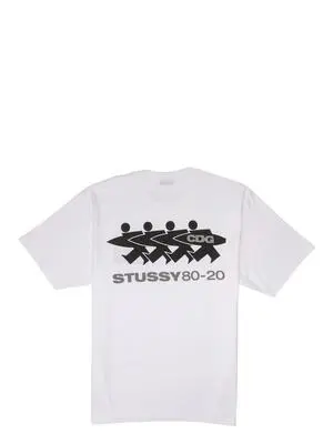 StÜssy X Cdg Surfman T-shirt - White