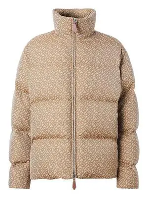 Burberry Jacquard Puffer Jacket - Soft Fawn