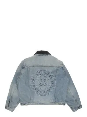 StÜssy X Levi's Embossed Praglad Trucker Jacket - Stussy Rugged/blue