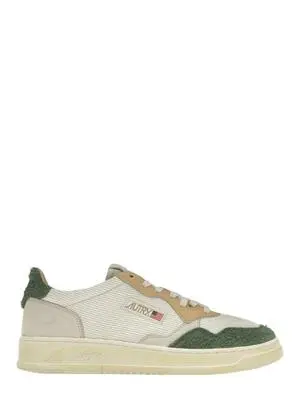 AUTRY Medalist Staple Pigeon Sneakers - White/green/orange