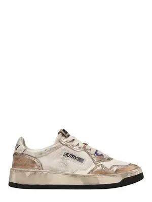 AUTRY Super Vintage Low Sneakers White/metallic Pink