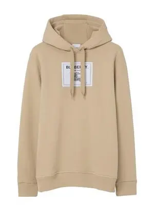 Burberry Cotton Hoodie - Soft Fawn