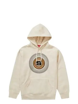 Supreme Chenille Applique Hooded Sweatshirt - Natural