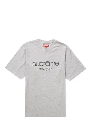 Supreme Classic Logo Short Sleeve Top Heather Grey