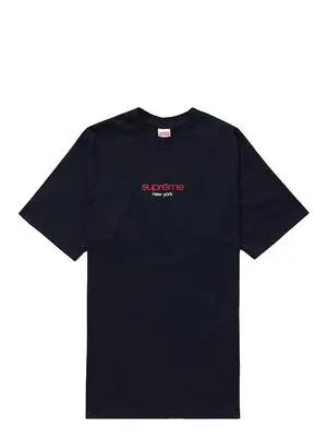 Supreme Classic Logo Tee Shirt - Navy Blue
